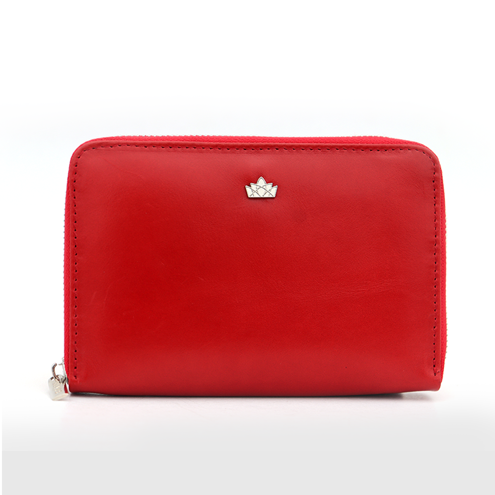 BILLETERA CELINA CON CIERRE BD-000466 ROJO|REYES LEATHER S.A.C.